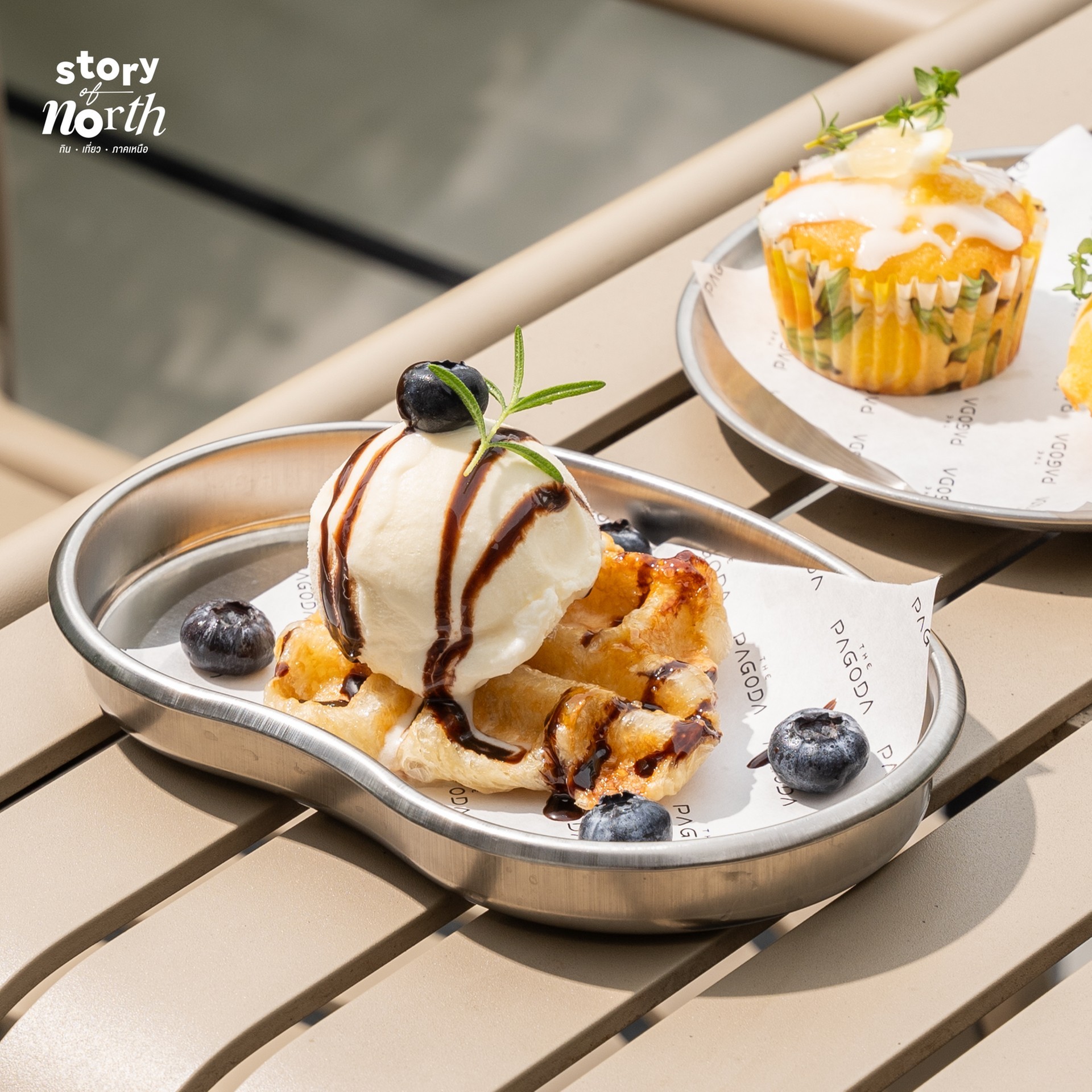 คาเฟ่ริมน้ำปิง “The Pagoda” บรรยากาศดี ชมวิวเจดีย์วัดเจดีย์เหลี่ยม