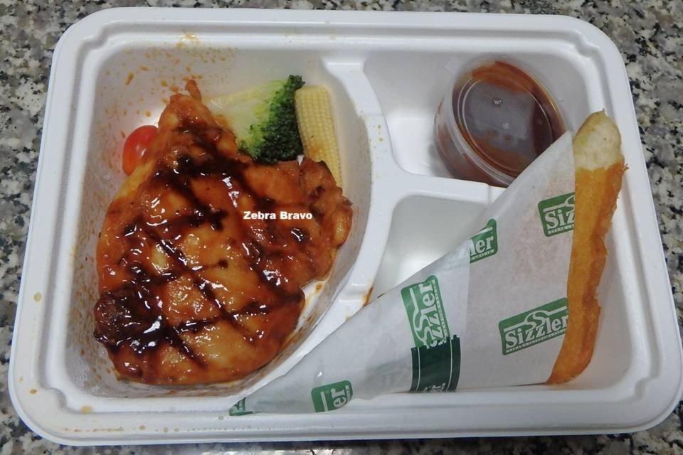 Hot & Spicy BBQ Chicken ร้าน Sizzler เดอะ ริเวอร์ไซด์