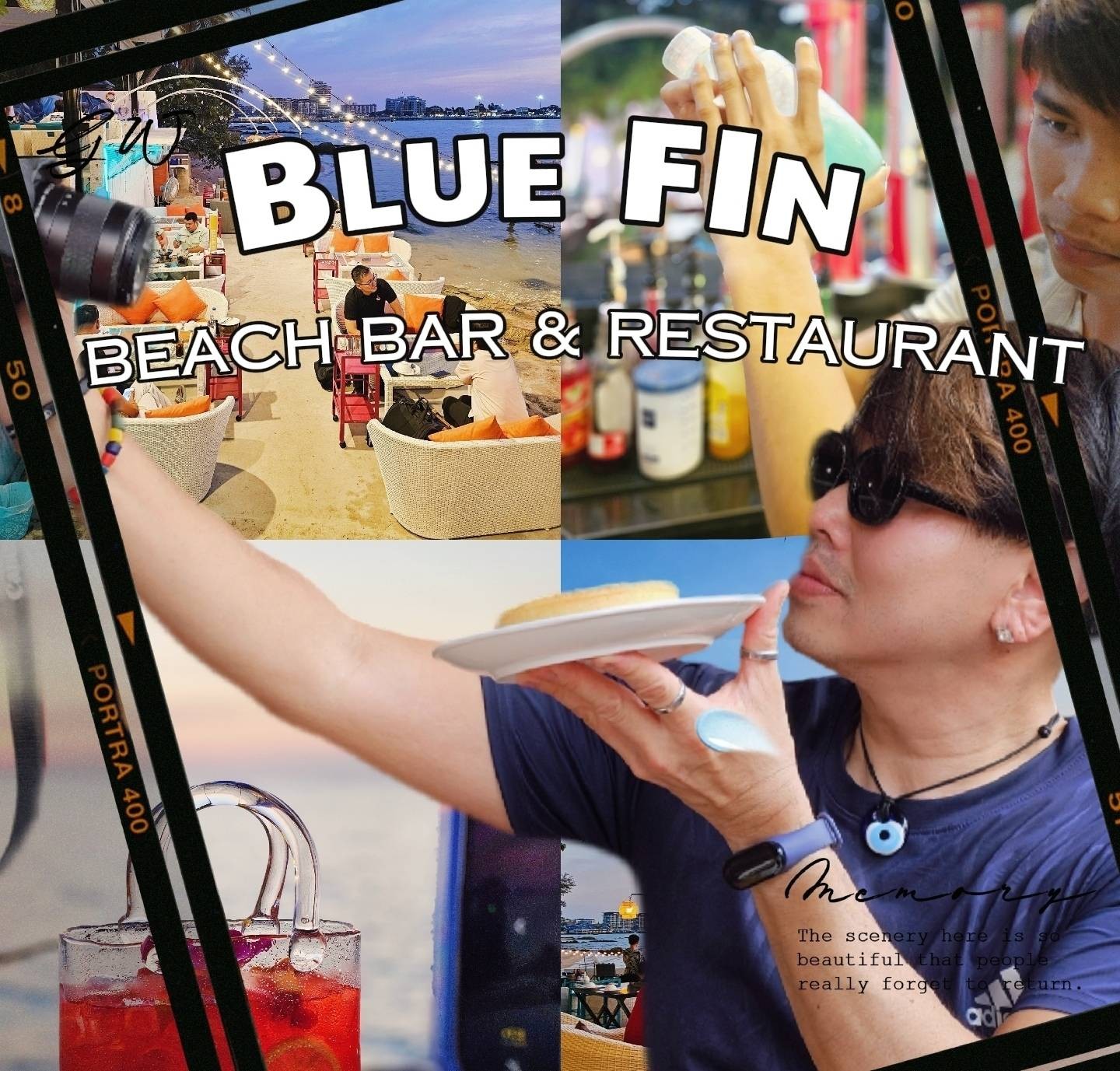 รีวิว BlueFin Beach Bar & Restaurant - The Beach Club landmark @ เขาสาม ...