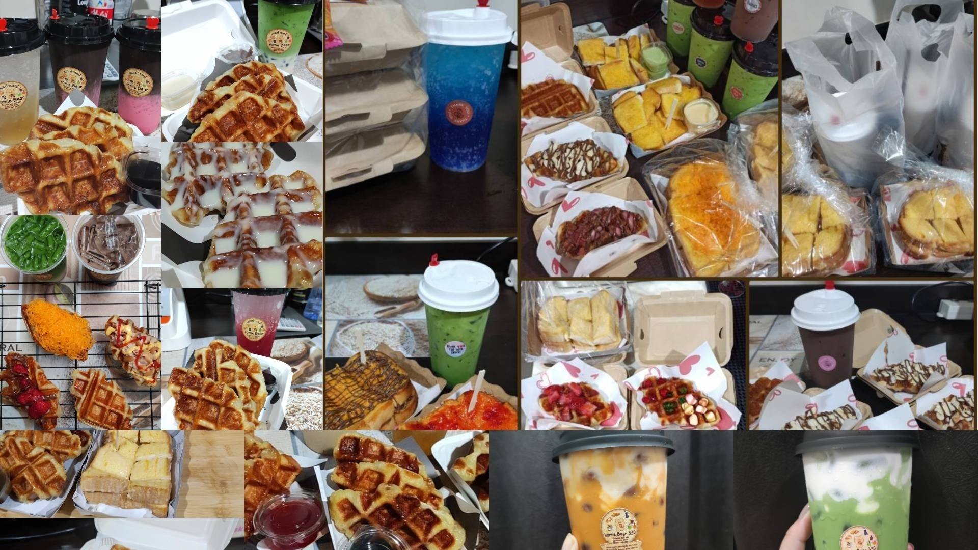 Homie Bear ชา&กาแฟสด&น้ำชง&ครอฟเฟิล&ปังปิ้งเนย ไอลีฟทาวน์ ราชพฤกษ์ ...