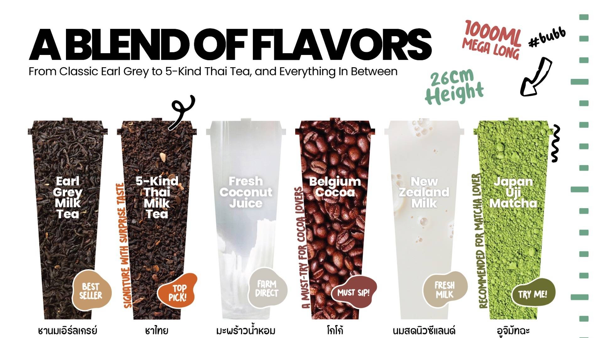 Bubb Tea Lab (บั๊บ ทีแล็ป) กั๊ม ครอส - สั่งอาหารเดลิเวอรี | Wongnai x ...