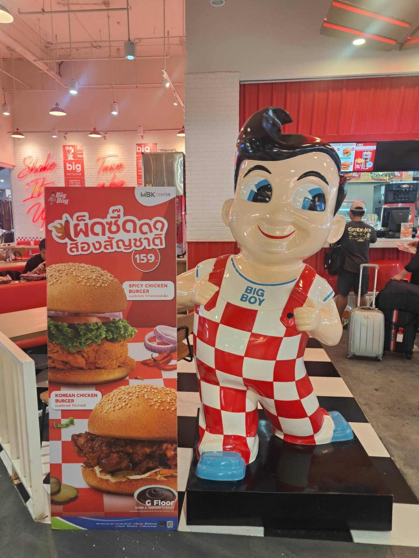 รีวิว Big Boy Burger MBK - ร้านเบอร์เกอร์ ไก่ทอด ไอศครีม อเมริกันสไตล์ ตั้งอยู่ชั้น G ...