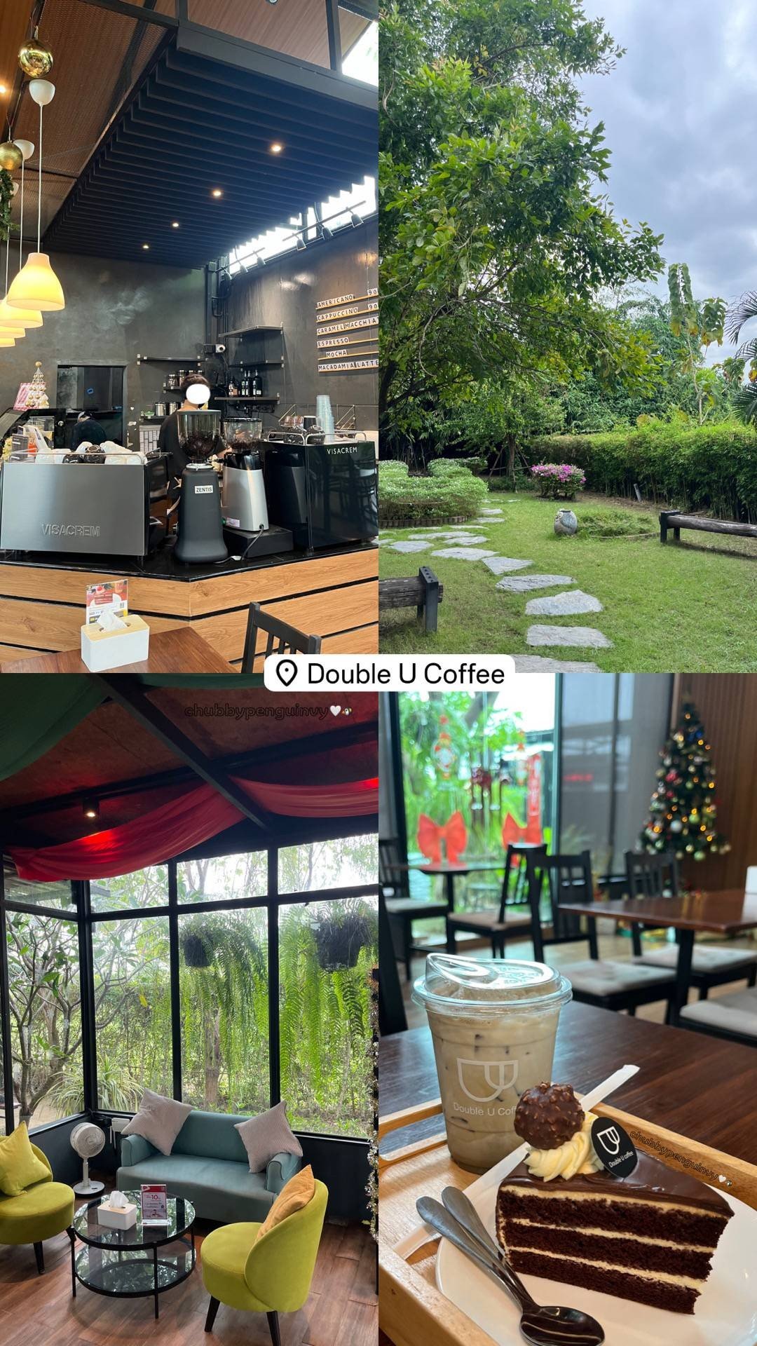 รีวิว Double U Coffee - Double U Coffee ☕️🍵🥛 คาเฟ่ร่มรื่นใน📌พรานนก-กาญจนาภิเษก