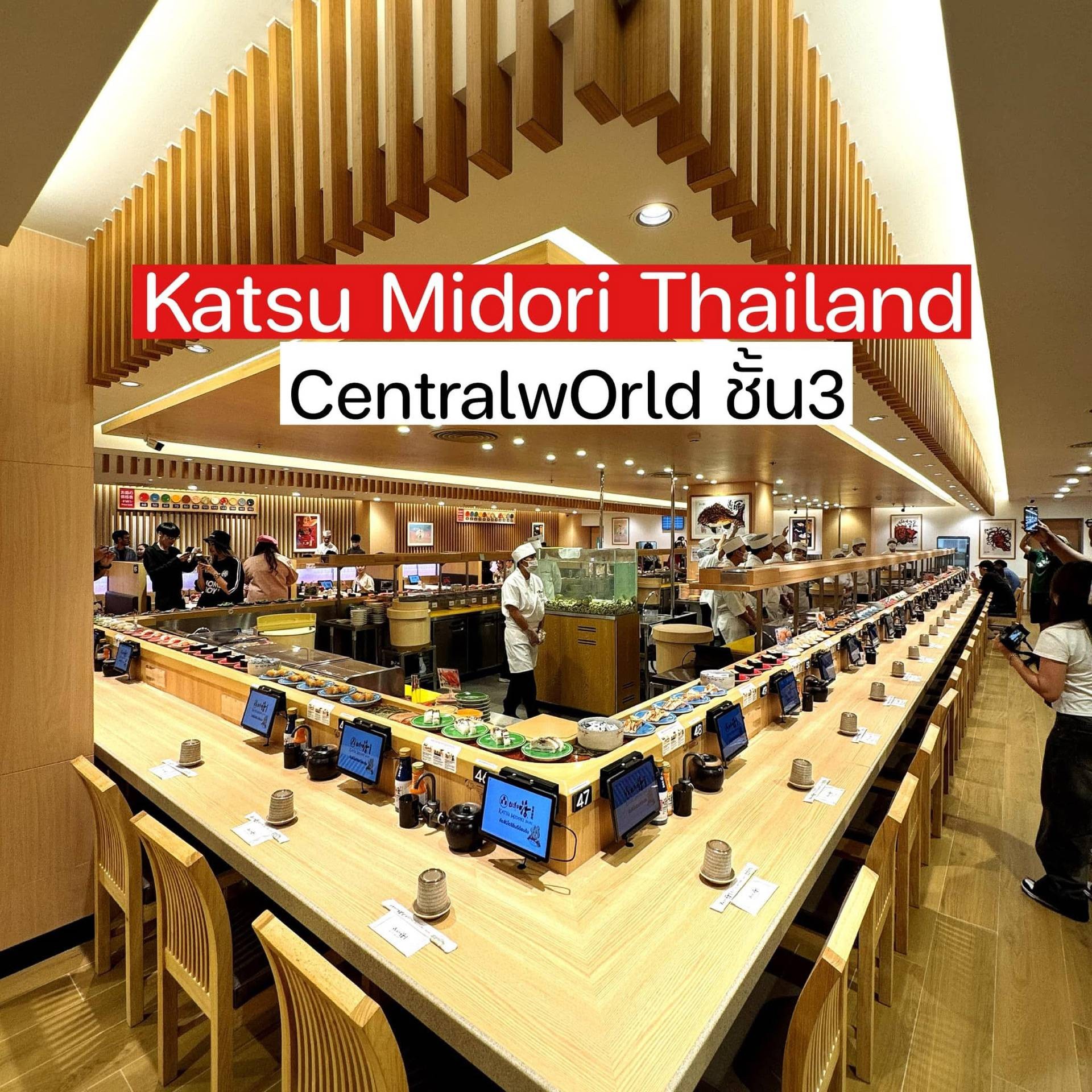 รีวิว Katsu Midori Thailand Central World - ซูชิสายพานชื่อดังจากโตเกียว ...