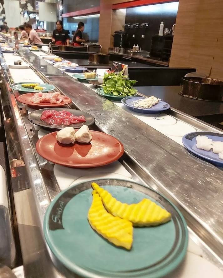 รีวิว Shabushi เอสพลานาด รัชดาภิเษก - ‘ชาบูสายพาน Regular Buffet 399+ ได้หมึกกระดอง หอยเชลล์ ซา ...