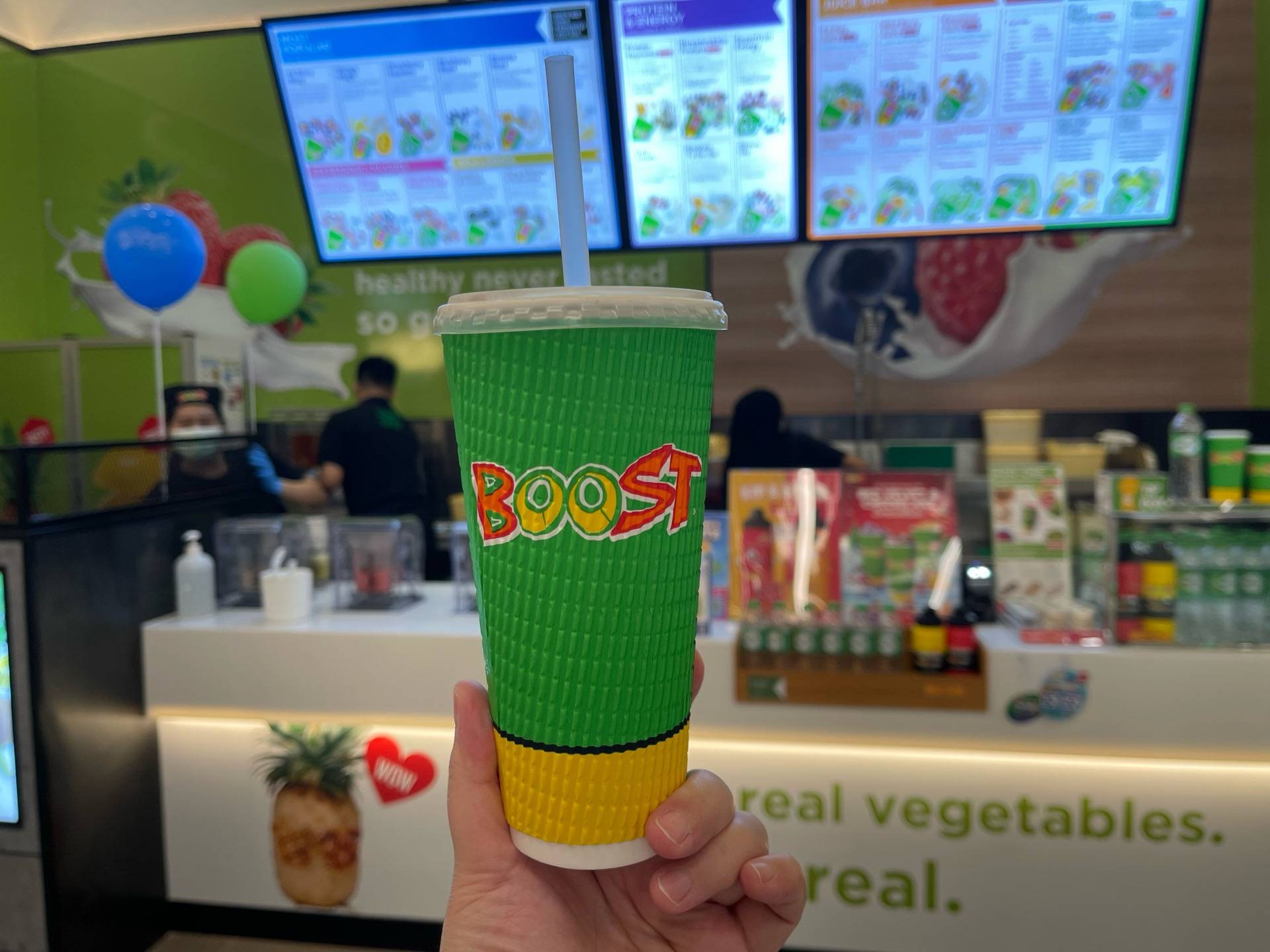 รีวิว Boost Juice Bars One Bangkok - น้ำผลไม้สุขภาพ มีหลายรสชาติ