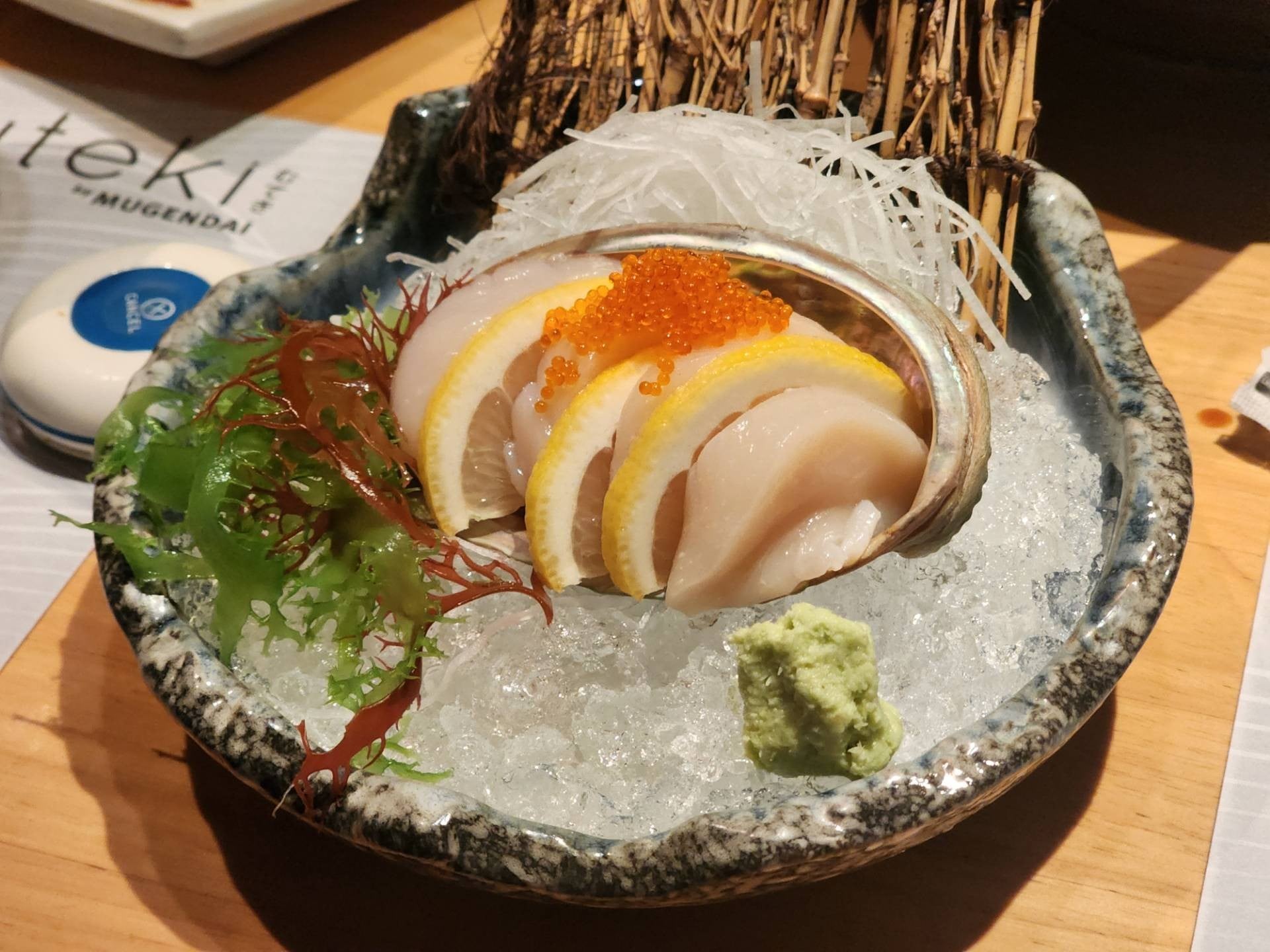 Hotate Sashimi (3 pcs.) ร้าน Muteki By Mugendai Empire Tower ชั้น G