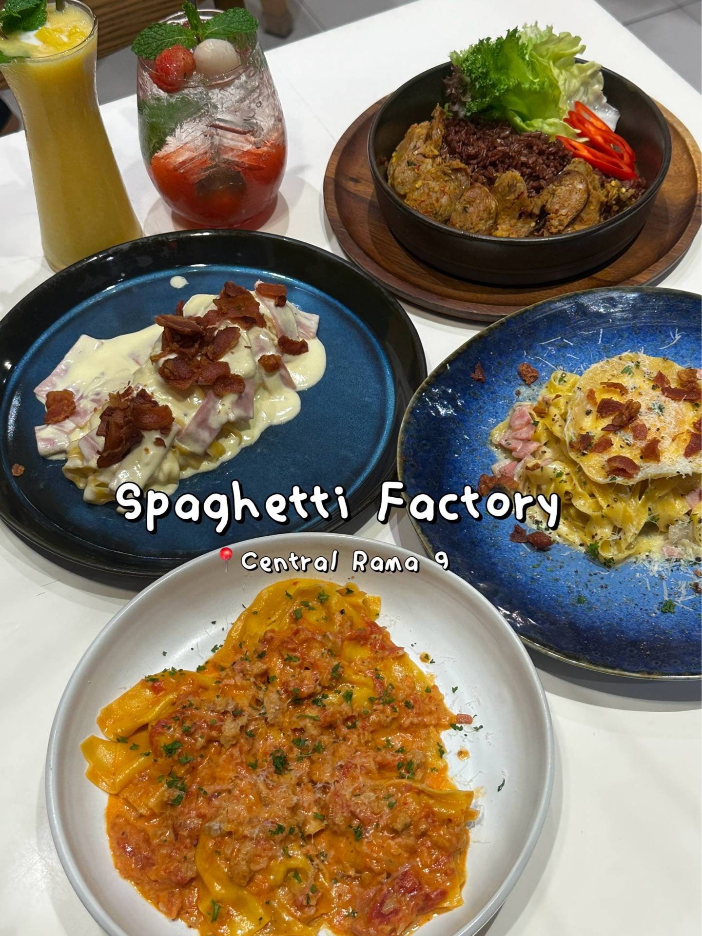รีวิว Spaghetti Factory Central Plaza Grand Rama 9 - Spaghetti Factory 🍝