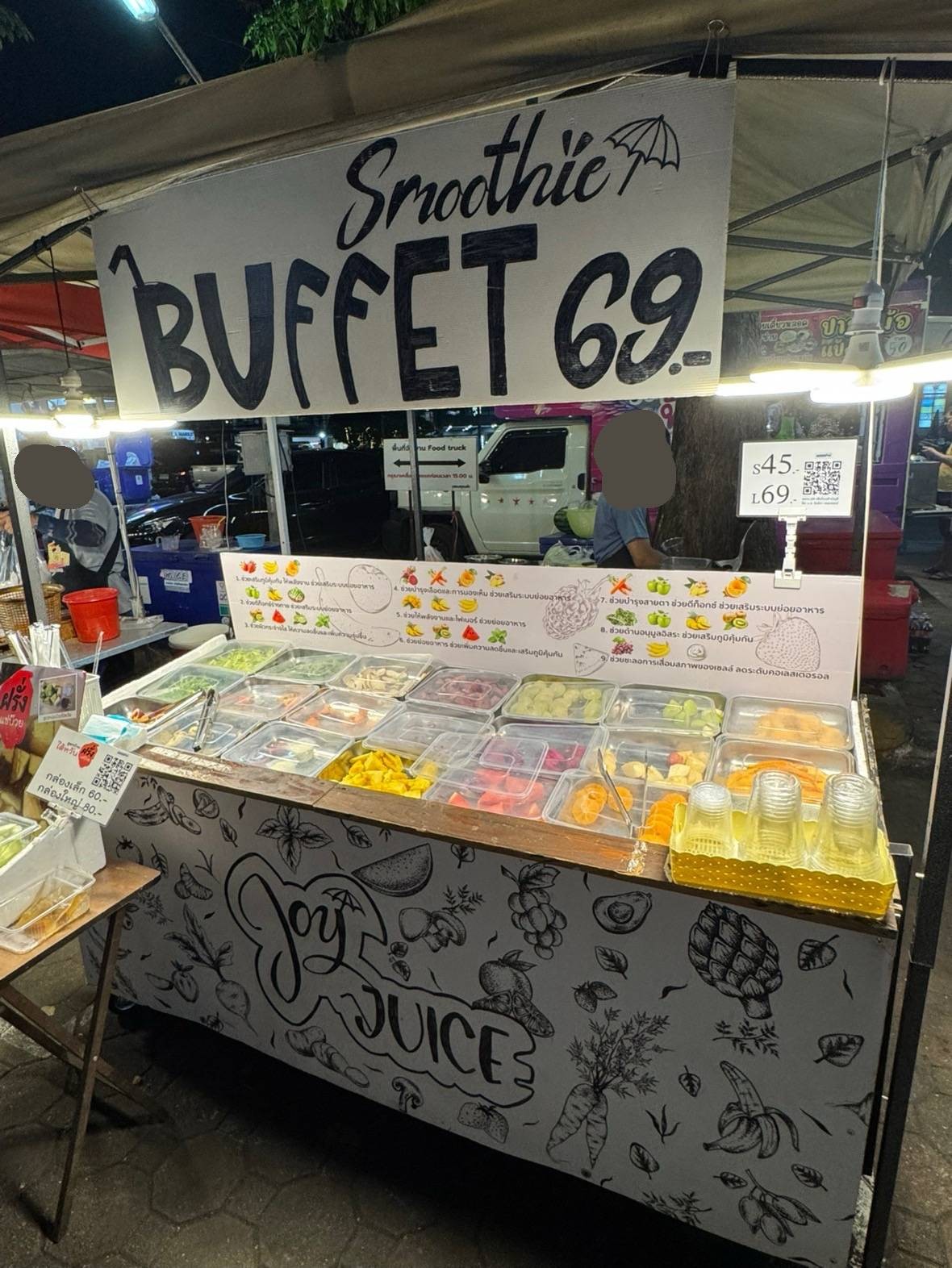 รีวิว Joy Juice Smoothie Buffet สัมมากร - Joy Juice 🍓🍏🍉🥝🍊🍋