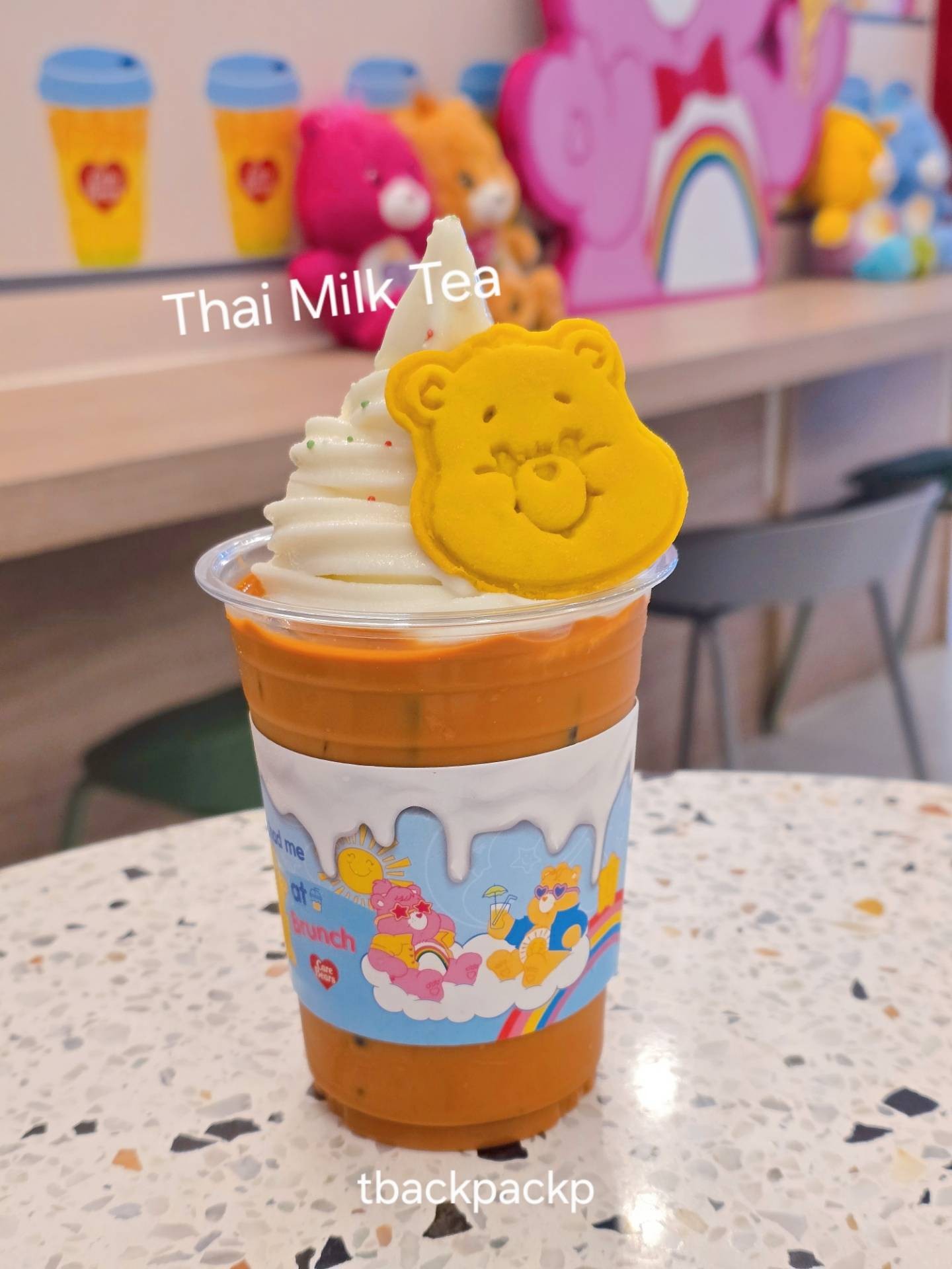 Thai Milk Tea ร้าน Care Bear Cafe mega bangna