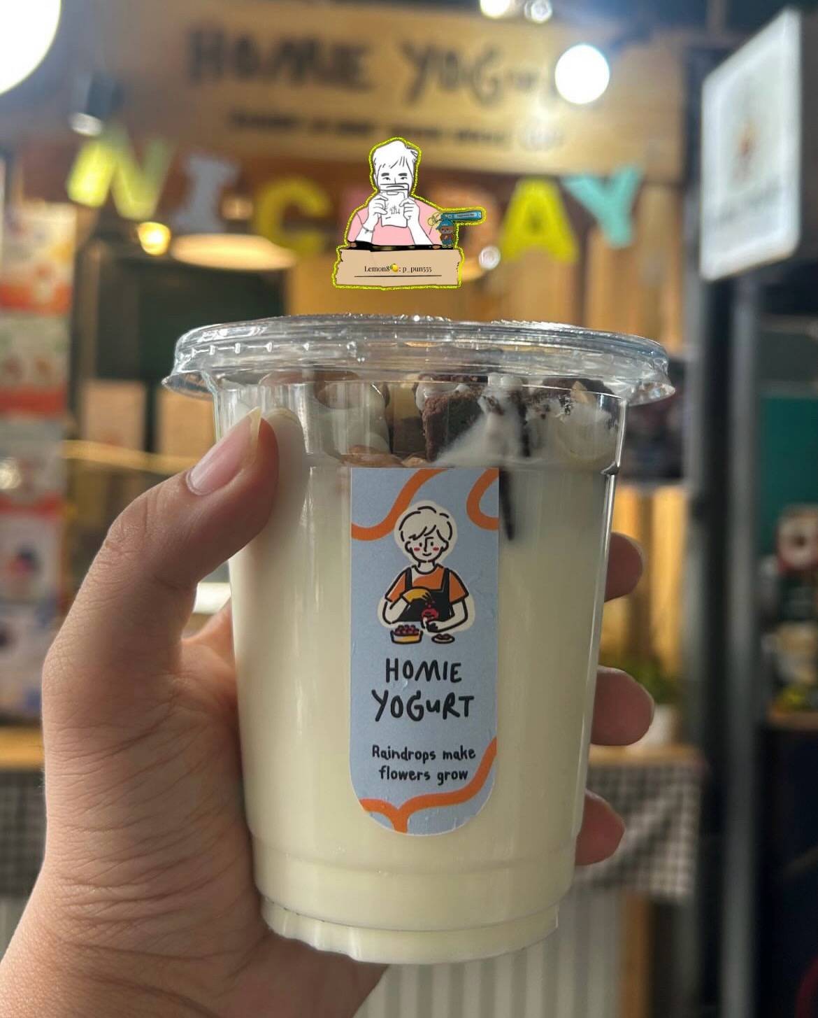 รีวิว Homie Yogurt - ตลาดหน้า ม.มหิดล สาขา หน้า ม.มหิดล - 🍦 Homie ...
