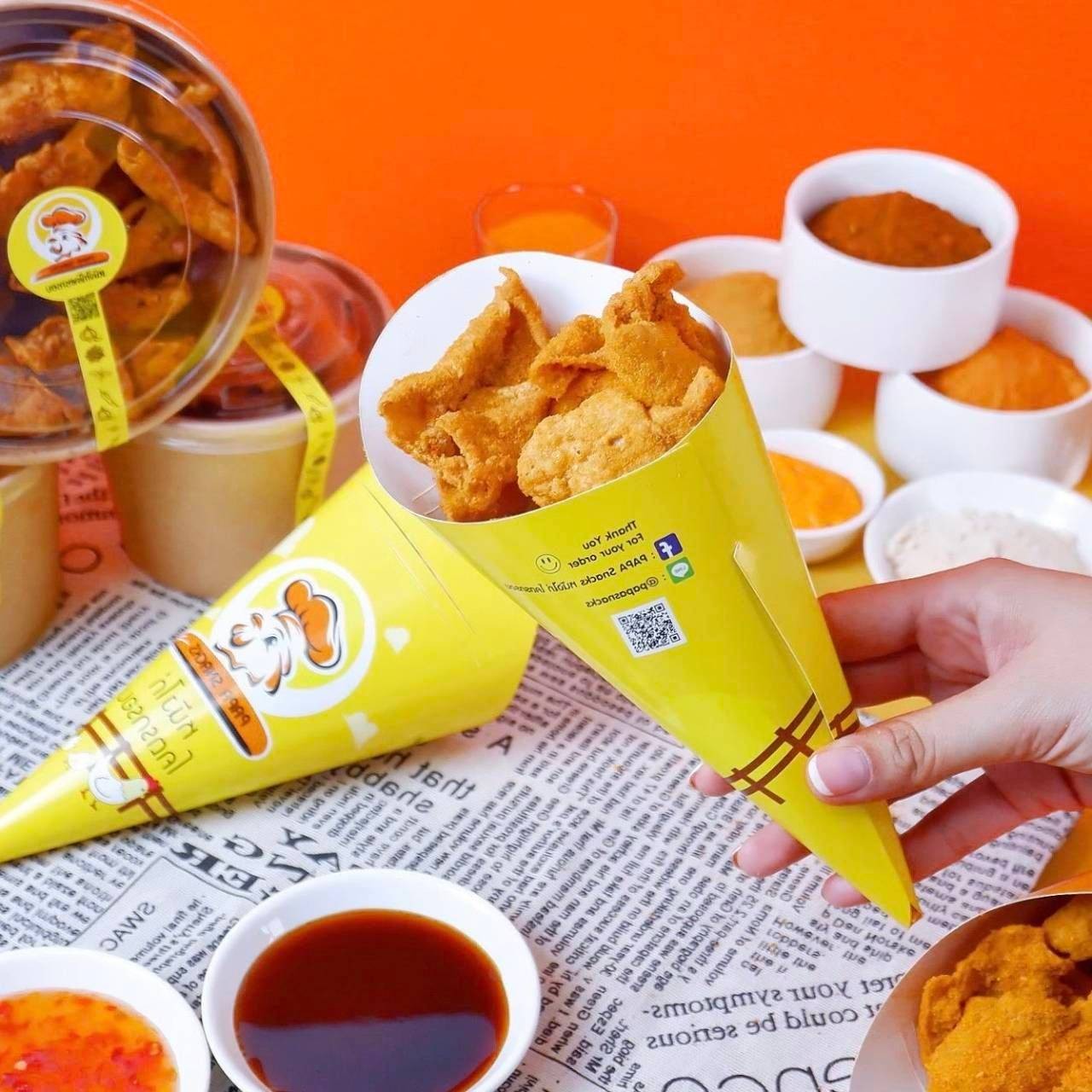 ร้าน หนังไก่ โคตรกรอบ PAPA Snacks โรบินสัน สไตล์ ลาดกระบัง | รีวิวร้านอาหาร