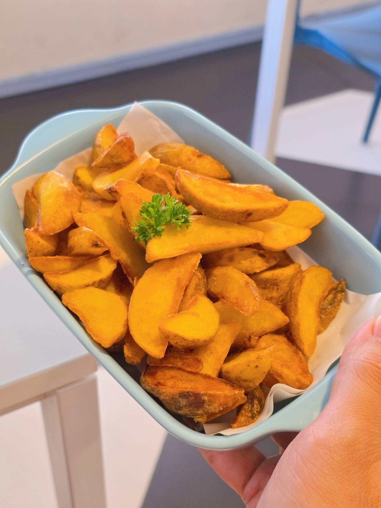 Just Chips มันฝรั่งทอด ร้าน ALRAY Fish and Chips ปากน้ำ