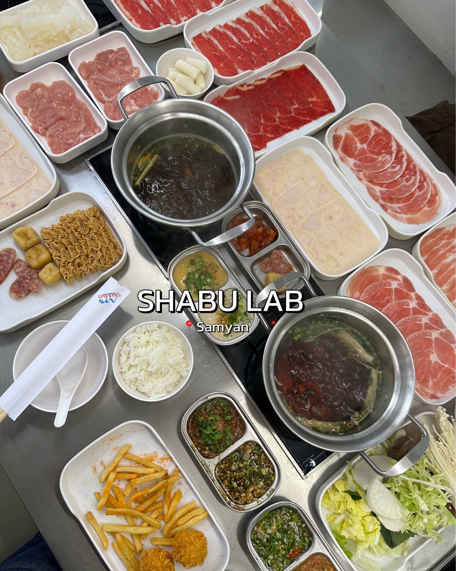 รีวิว SHABU LAB สามย่าน - SHABU LAB อร่อยม้ากกก กินได้ไม่อั้น ไม่จำกัด ...