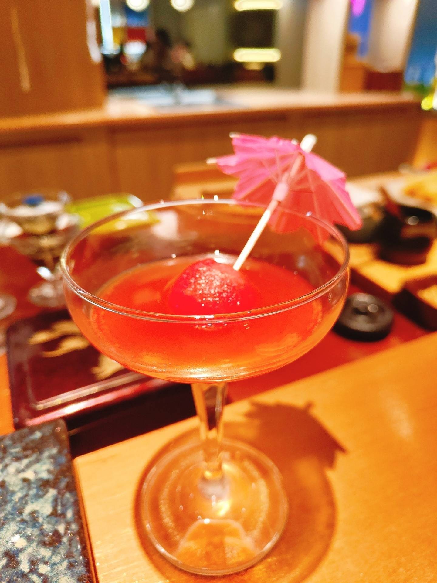 (1) Welcome Drink - Watermelon Yuzu • New Menu ร้าน Hotaru Omakase สนามเป้า