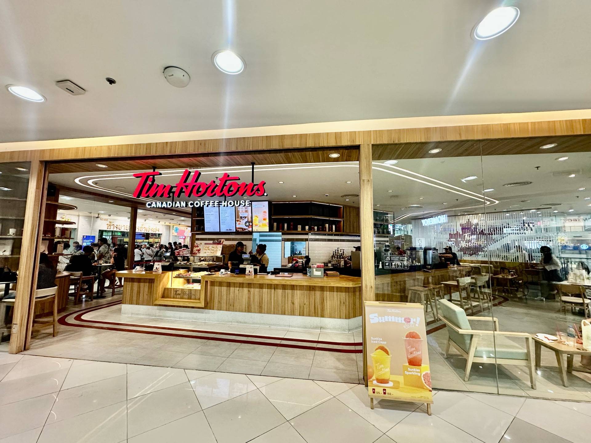 รีวิว Tim Hortons Seacon Square srinakarin - กาแฟสายแคนาดา☕️🇨🇦 บรรยากาศ ...