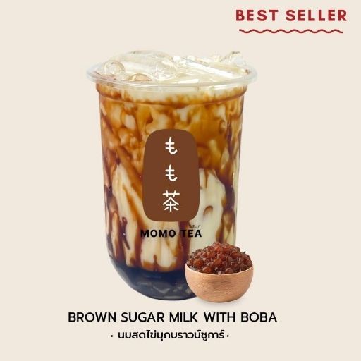 ร้าน Momotea ชานมไข่มุก สาขาตลาดดอนทอง | รีวิวร้านอาหาร