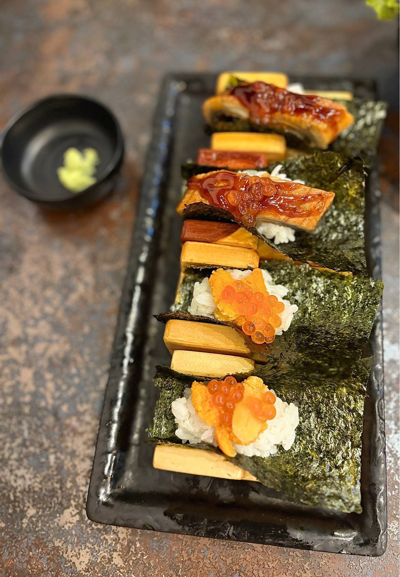 🍣 Hand Roll Uni Unagi. ร้าน เอเชีย บุฟเฟ่ต์ @กระทุ่มแบน