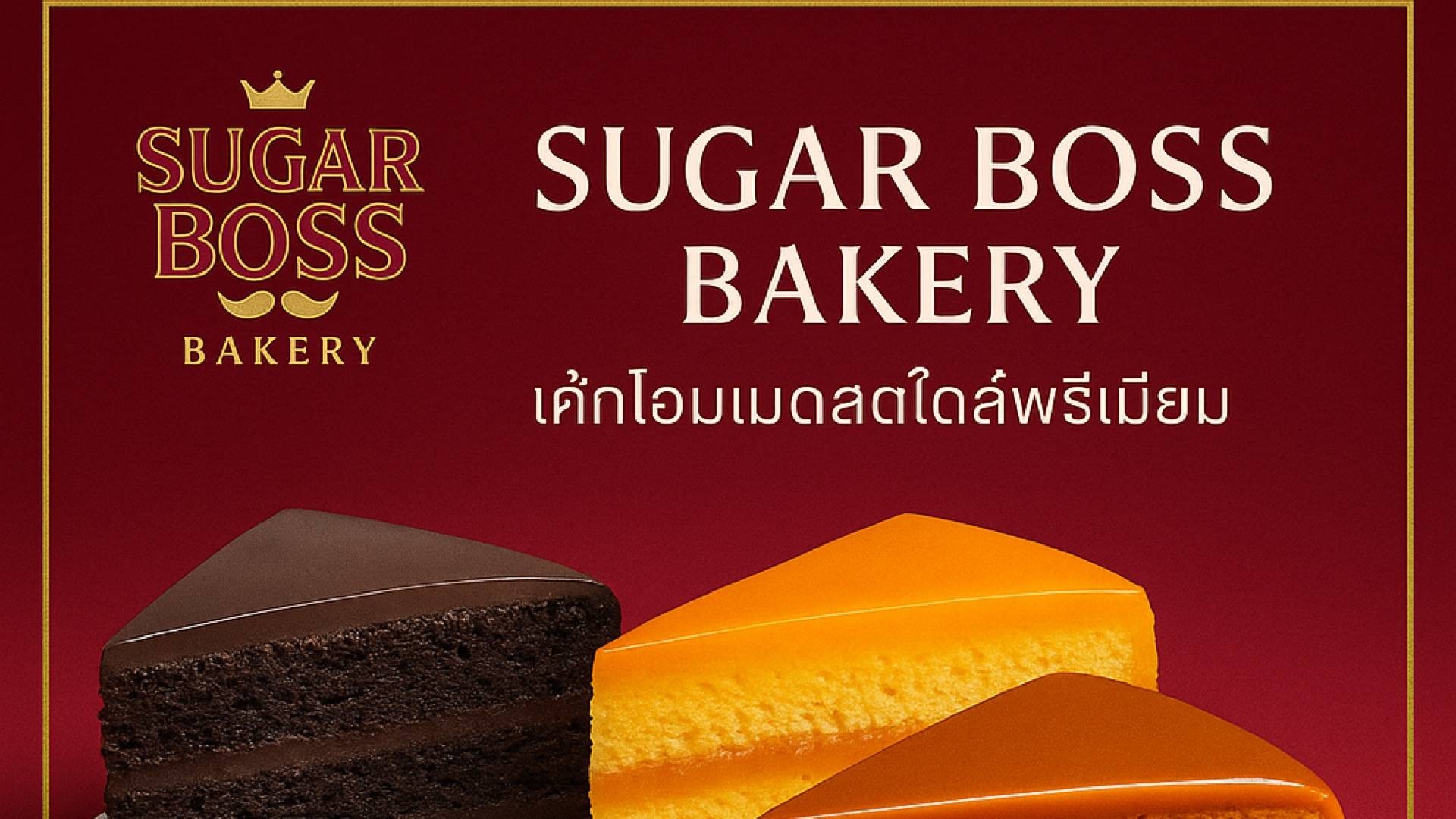 เค้ก Sugar Boss (ชูการ์บอสส์) - สั่งอาหารเดลิเวอรี | Wongnai x LINE MAN