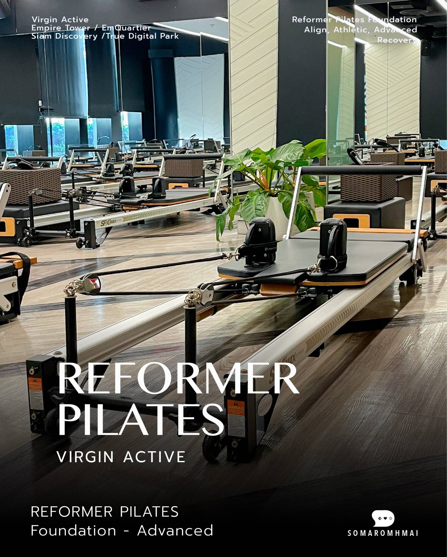 รีวิว Virgin Active Fitness Club เอ็มควอเทียร์ - Reformer Pilates