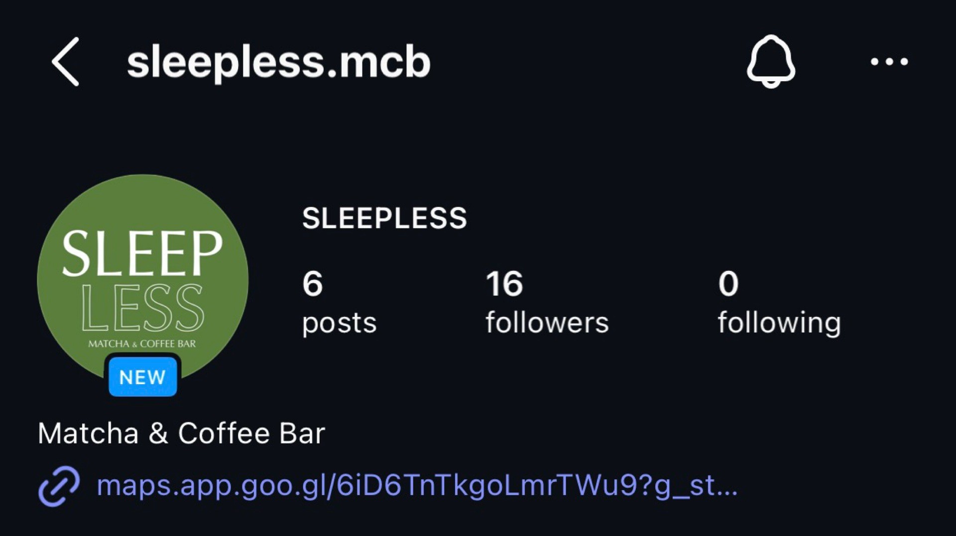ร้าน SLEEPLESS Matcha&Coffee Bar | รีวิวร้านอาหาร