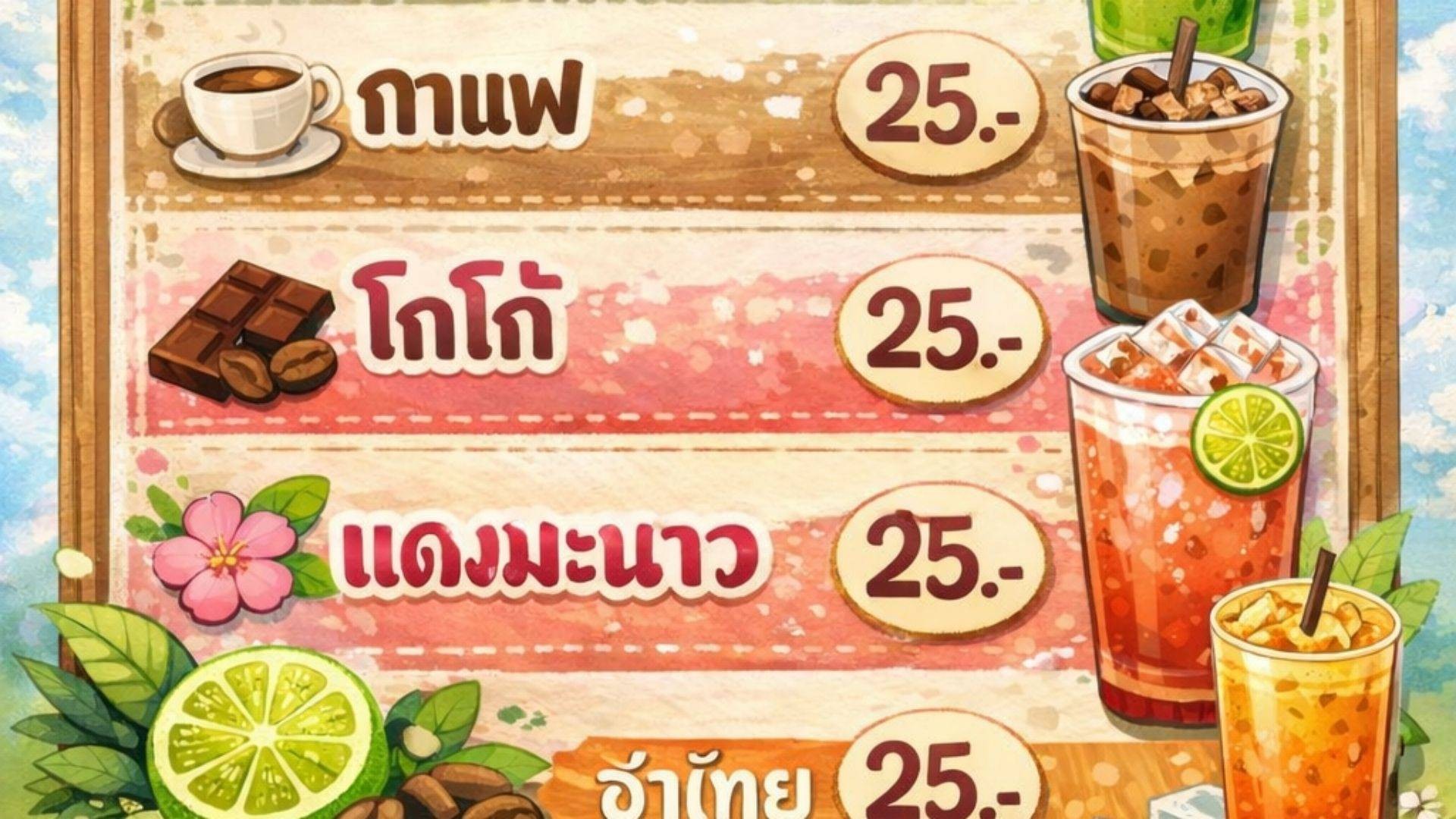 ชาเย็นไม่เย็นชา บางบ่อ - สั่งอาหารเดลิเวอรี | Wongnai x LINE MAN