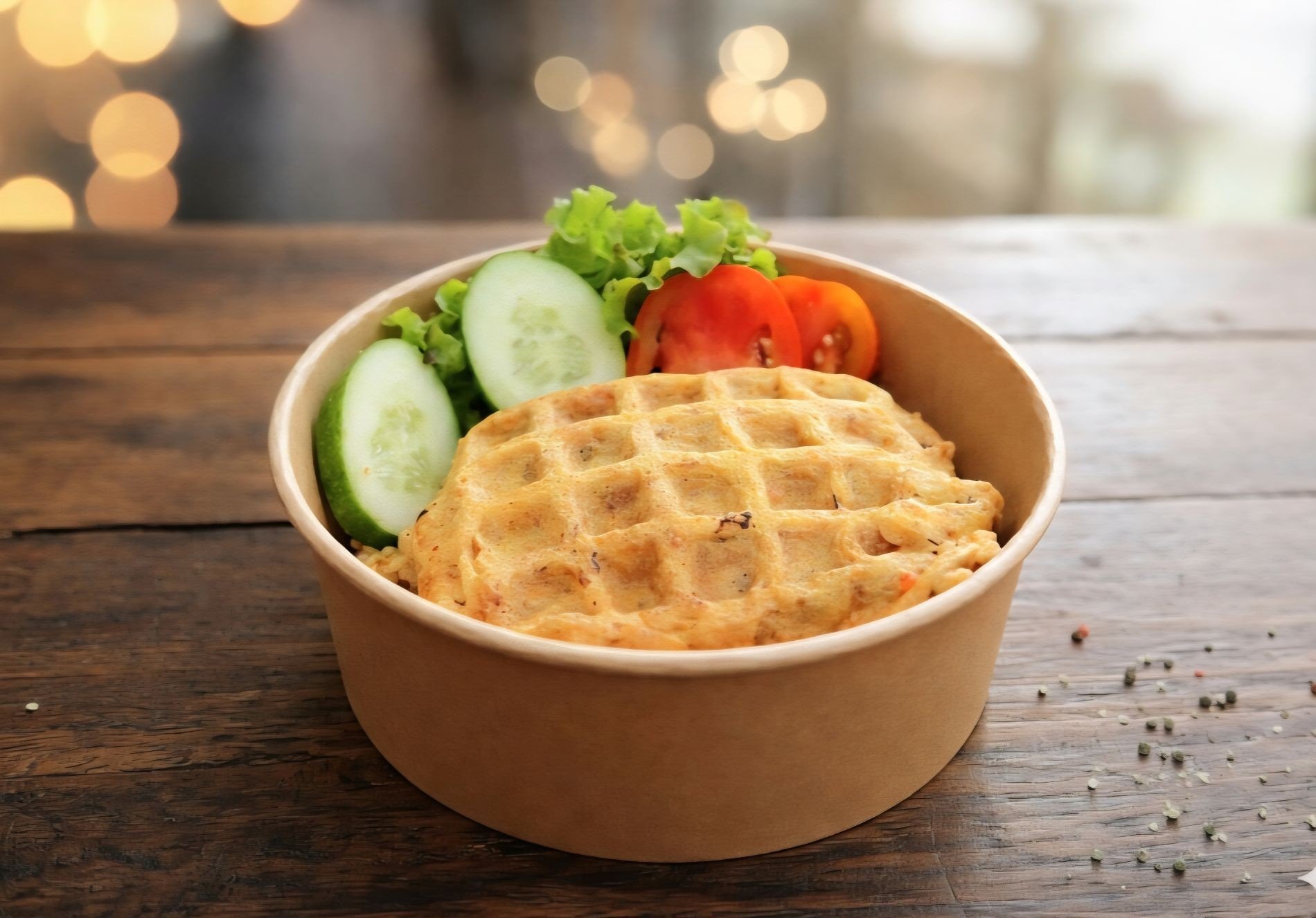 ร้าน My Mum วาฟเฟิลไข่เจียวห่อหมกทะเล | รีวิวร้านอาหาร