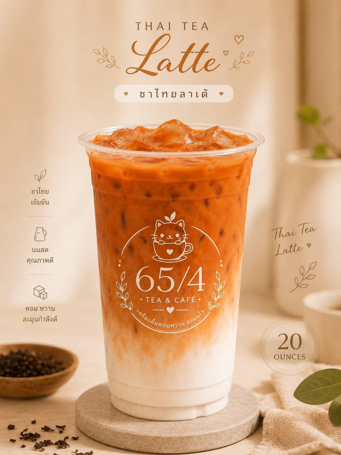 ร้าน 65/4 •TEA & CAFE • | รีวิวร้านอาหาร