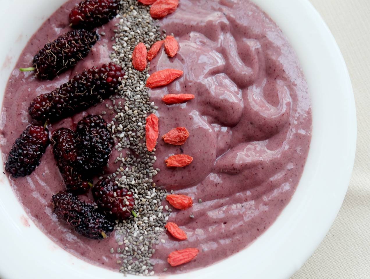 สูตร Cocoa Berry Smoothie Bowl พร้อมวิธีทำโดย Pnskitchen - Wongnai Cooking