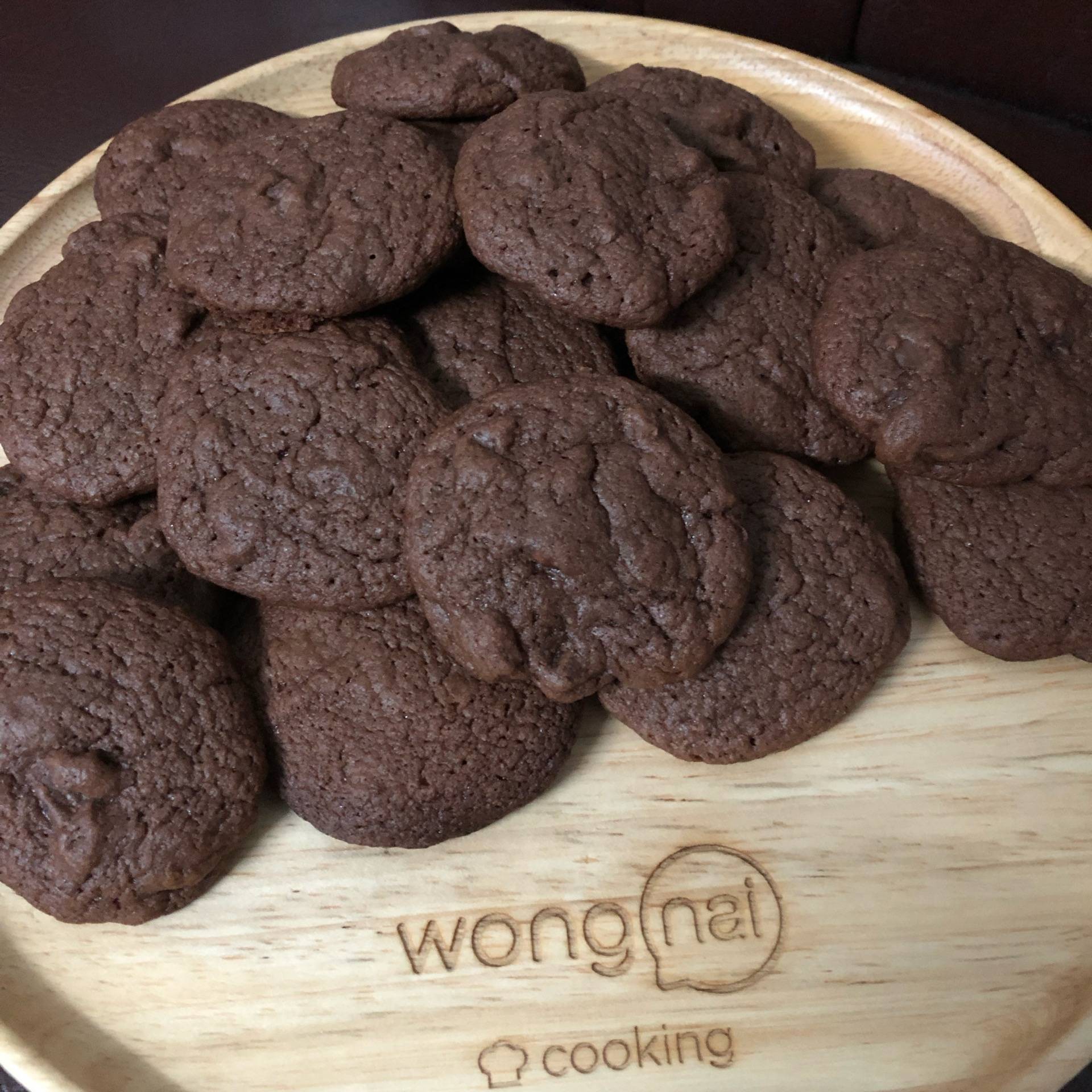 สูตร Double Chocolate Chunk Cookie พร้อมวิธีทำโดย Nickktwf - Wongnai Cooking