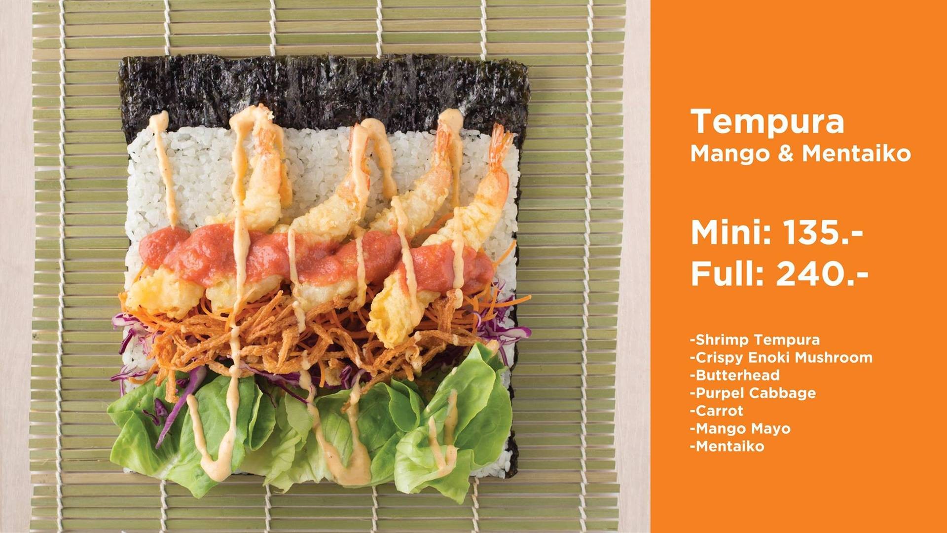 รีวิวที่แนะนำ Tempura Mango Mentaiko