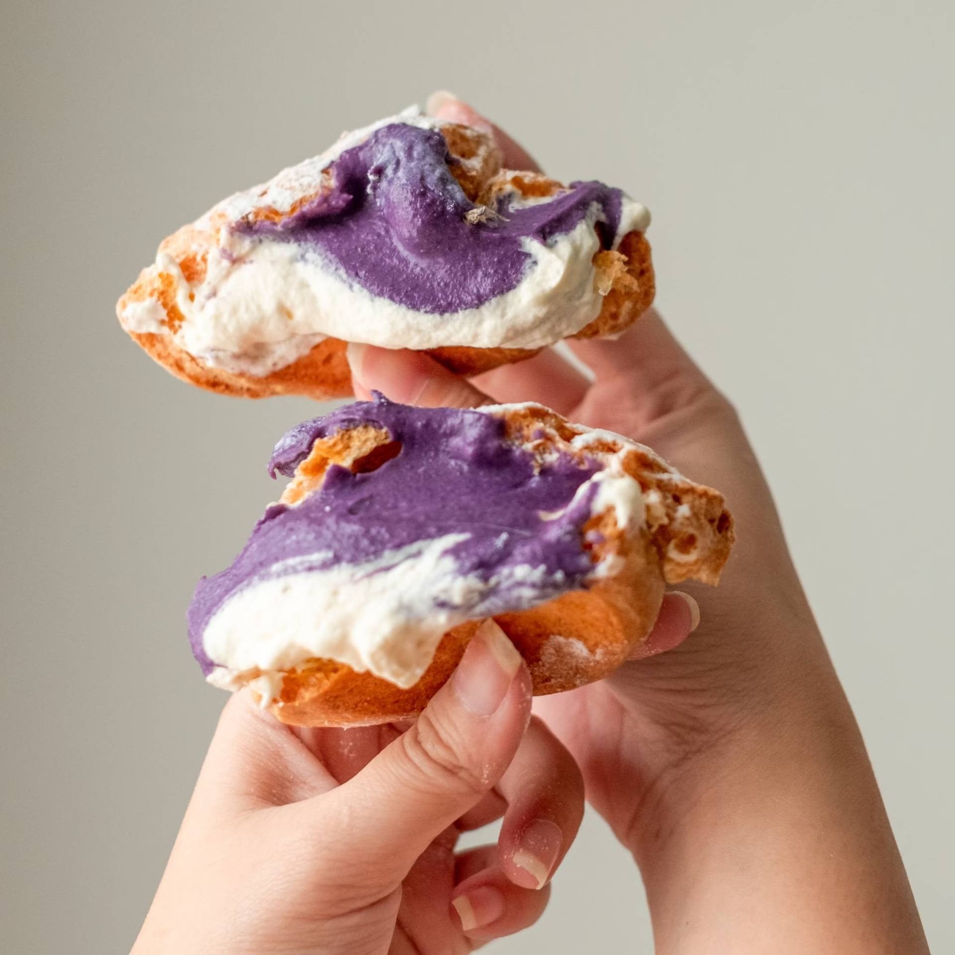 รีวิวที่แนะนำ ชูครีมมันม่วง | purple potato Choux