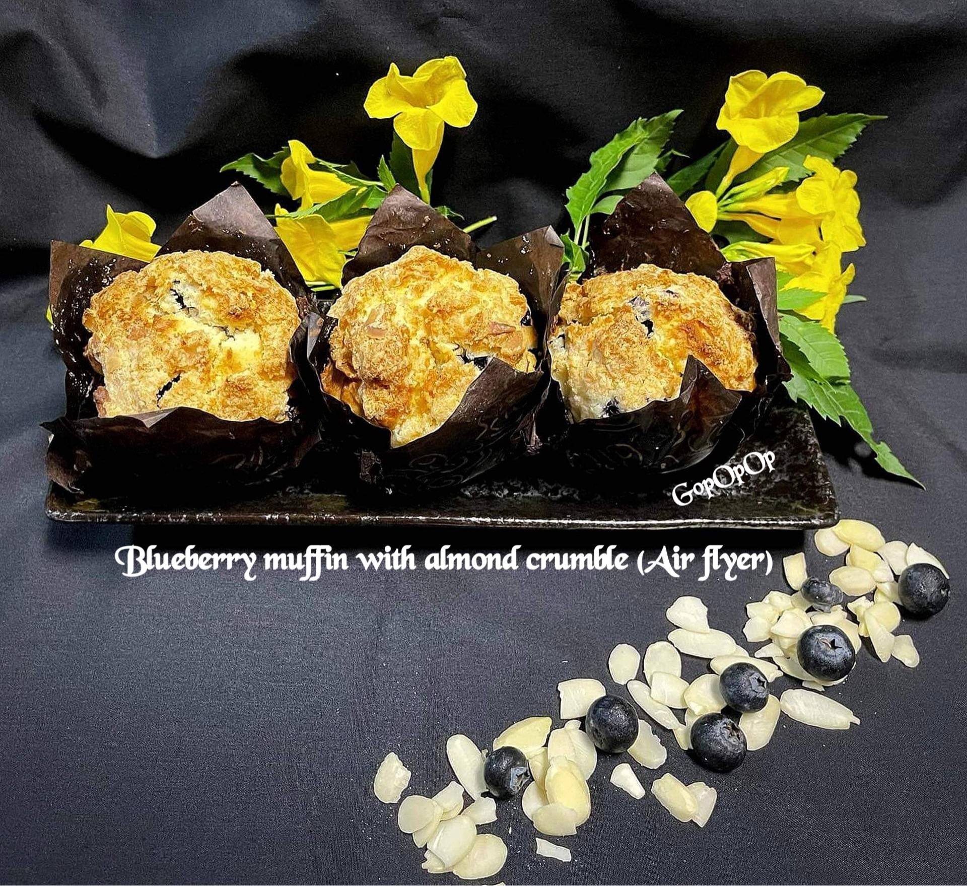 สูตร Blueberry Muffins With Almond Crumble 🧁(Air Flyer) พร้อมวิธีทำโดย ...