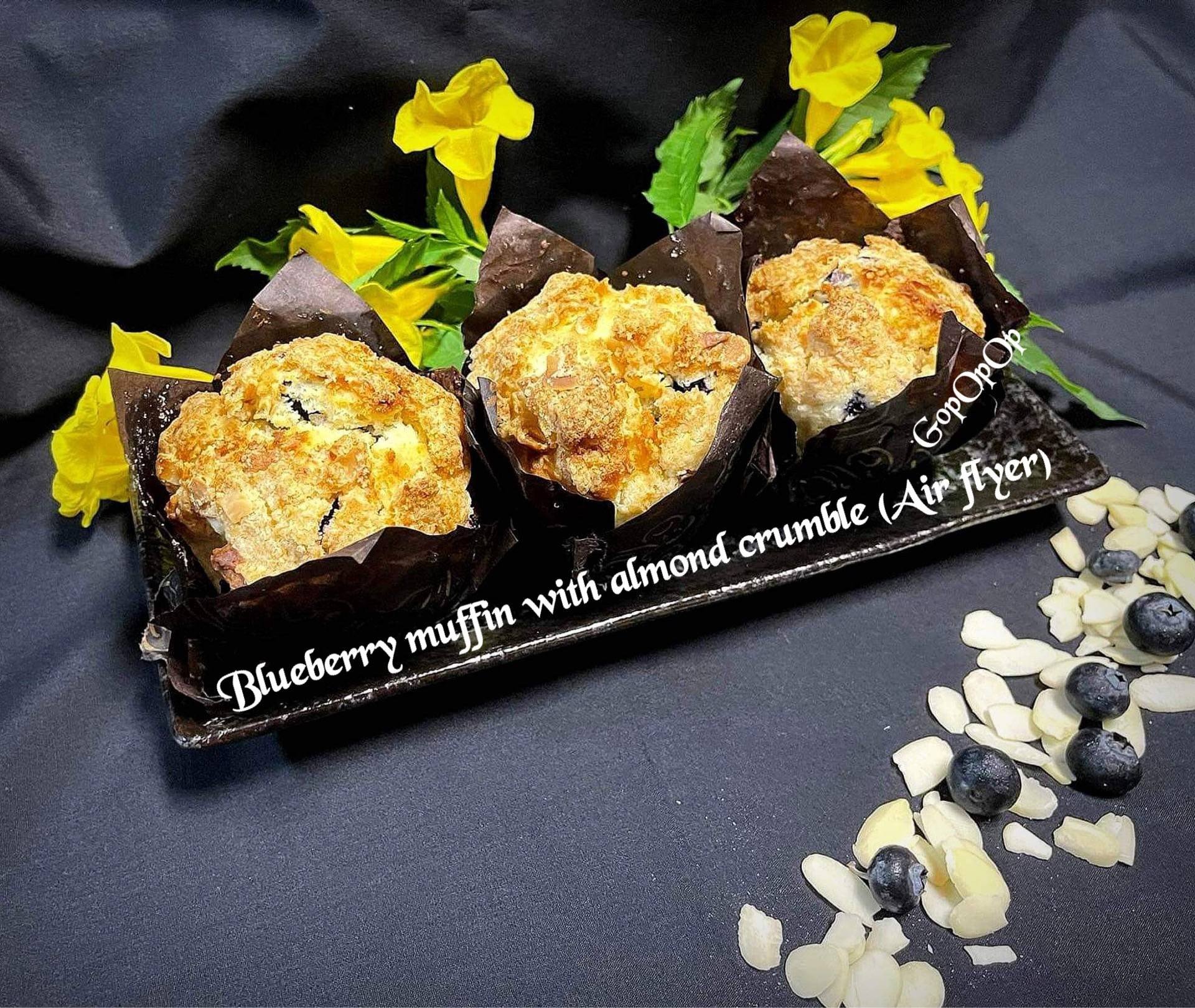 สูตร Blueberry Muffins With Almond Crumble 🧁(Air Flyer) พร้อมวิธีทำโดย ...