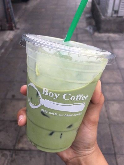 รีวิว Boy coffee (กม.8 เพลส) - 🍃🍵🥤Matcha Green tea ละมุนมากก~โครงการ 8 ...