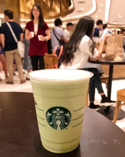 รีวิว Starbucks centralwOrld - Nitro Green Tea Latte