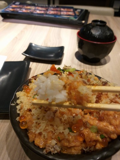 รีวิว Seiryu Sushi เดอะเมอร์คิวรี่ ชิดลม - Negi Salmon Mini Don set ...