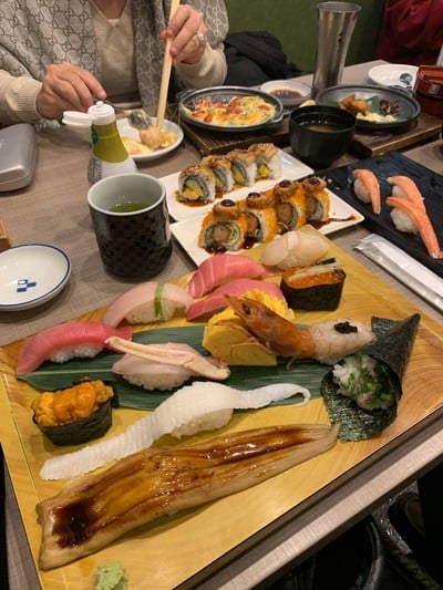 ชุดซูชิรวม ร้าน Midori Sushi Shibuya