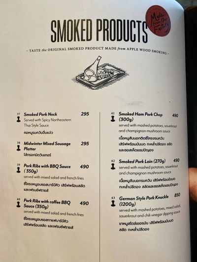 Menu ร้าน Midwinter Green