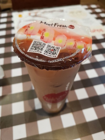 Milk Tea with Mini Taro Ball ร้าน Meet Fresh The Emquartier ชั้นB - Wongnai