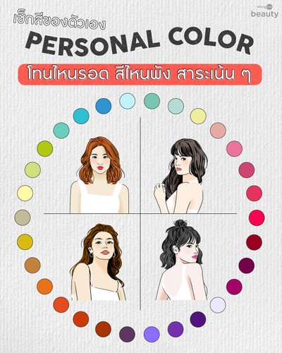 เราเหมาะกับสีอะไร? เช็กสีของตัวเอง Personal Color โทนไหนรอด