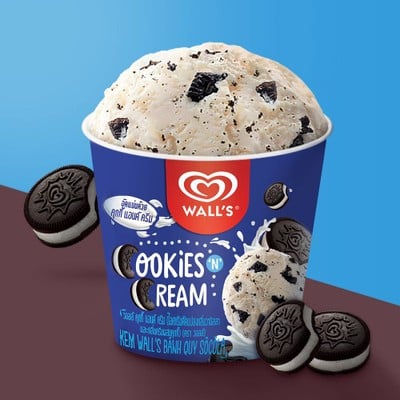 วอลล์ ซีเลคชั่น คุกกี้แอนด์ครีม ร้าน Wall's Ice Cream มินิสุวรรณภูมิ