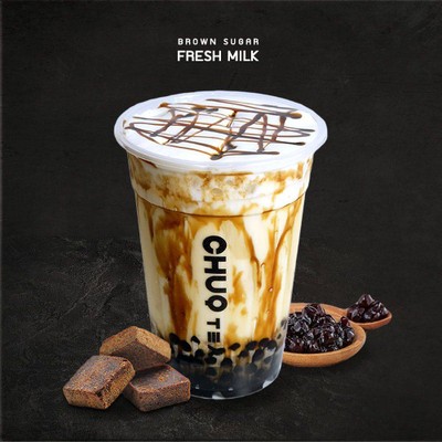 บราวชูการ์ เฟรชมิลค์ ร้าน CHUQ TEA สุรวงศ์