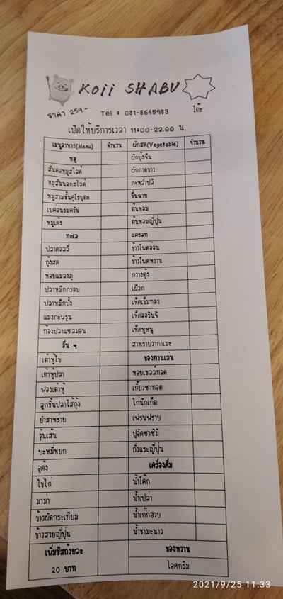 รูป Koii Shabu สาขาพระยาสัจจา