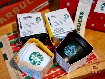 รีวิว Starbucks Station One - 🎄🎄Christmas Cooling Bag with Pudding Set ...