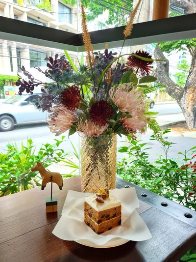 Carrot Cake ร้าน Laff Cafe