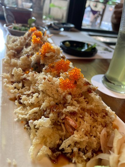 Tempura roll ร้าน Tensui