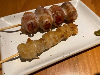 Bonjiri Yakitori, Tomato Bekon Kushi • Bonjiri Yakitori, Tomato Bekon ...