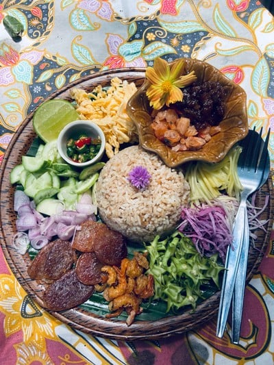 ข้าวคลุกกะปิ ร้าน The Nature samui เกาะสมุย