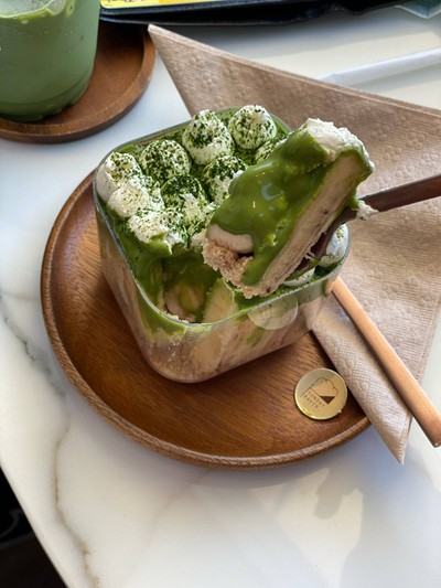 Matcha Banoffee ร้าน sunday baker - Wongnai
